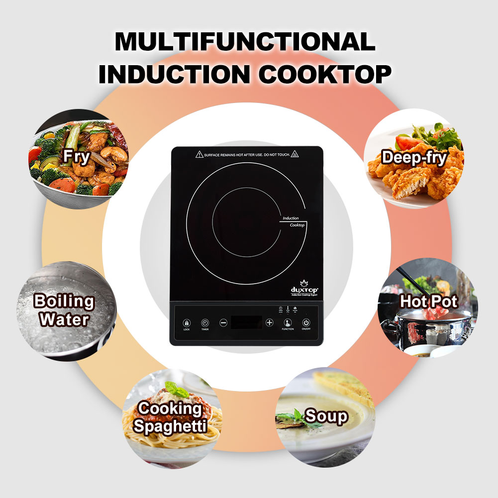 Duxtop Portable Induction Cooktop, Countertop Burner, Induction Burner ...
