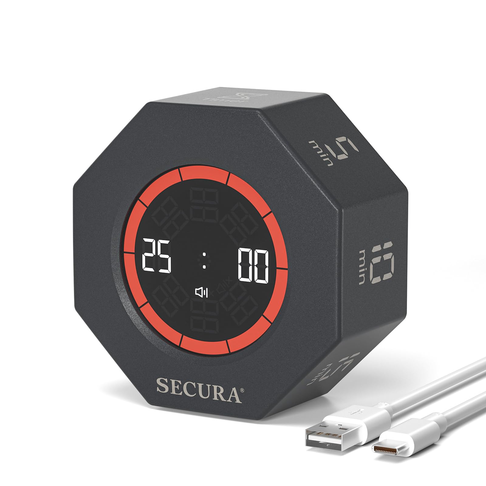 Secura Pomodoro Timer, Rotating Cube Time Tracker, Flip Gravity Sensor ...